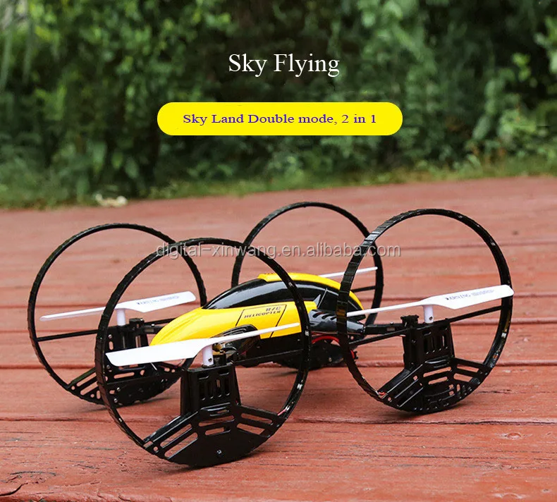 Aircraft Drone Ufo Remote Control Air-ground Amphibious Flying Car ...