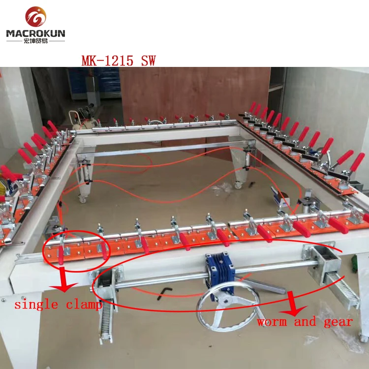 Screen Printing Mesh Tension Stretcher/screen Stretching Machine - Buy ...