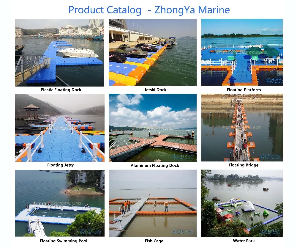 Plastic Floating Dock Floating Bridge modular pontoon HDPE jetty bridge ...