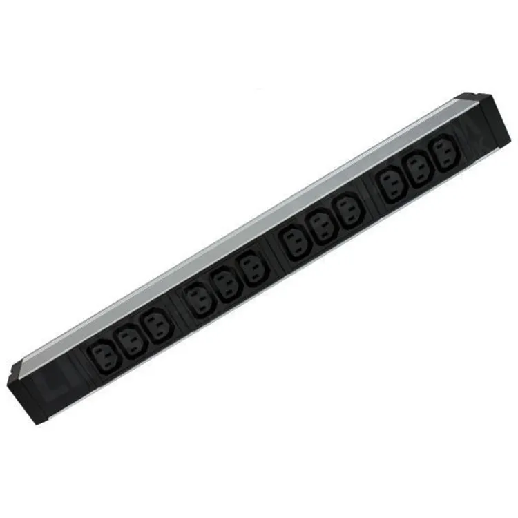 6/8/12/16 Way PDU IEC C13 1U 19" Rack Mount Power Strip