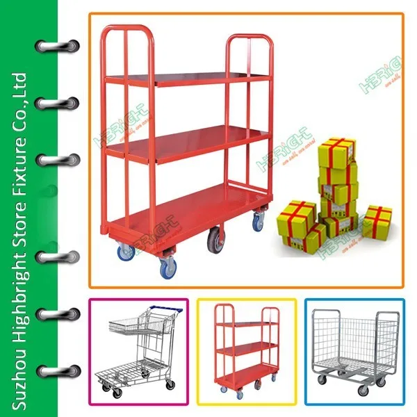 4 Wheel Logistics Trolley,Warehouse Trolley Cart Manufacturer,Heavy ...