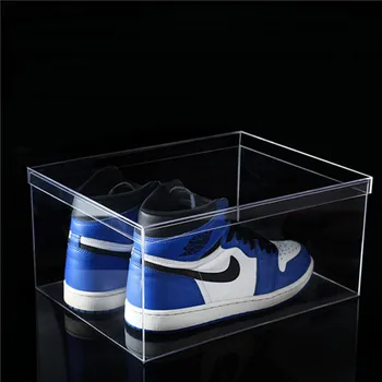 Acrylic Display Shoe Box With Magnetic Flap Design Perspex Shoe Box ...