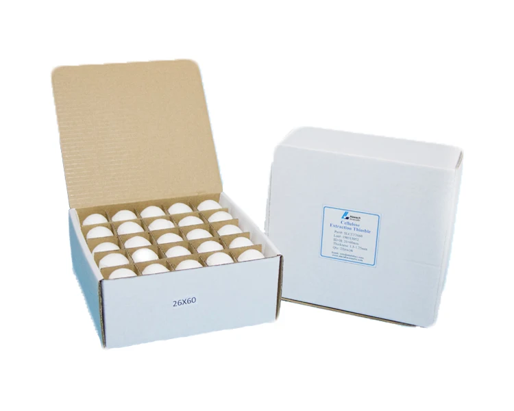 Lab Use 80*250mm Cellulose Extraction Thimble for Soxhlet Extractor