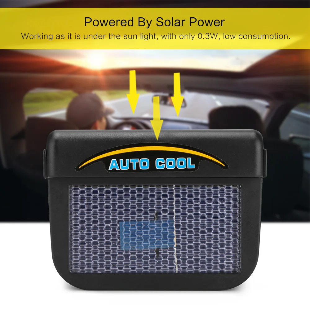 Best Price Solar Powered Air Conditioner For Car Auto Air Vent Cool Fan ...
