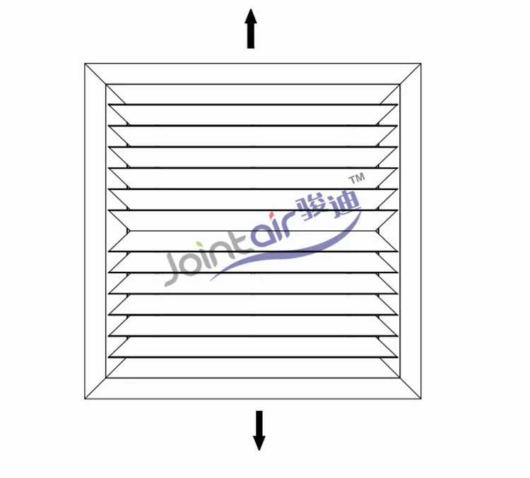 Ventilation Supply Aluminum 2-Way Opposed Blade Diffuser