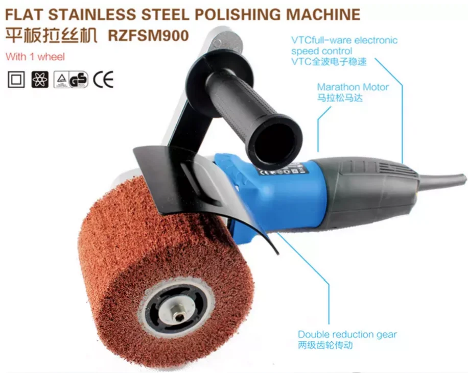 Raizi Hand Held Variable Speed Stainless Steel Tube Pipe Belt Sander ...