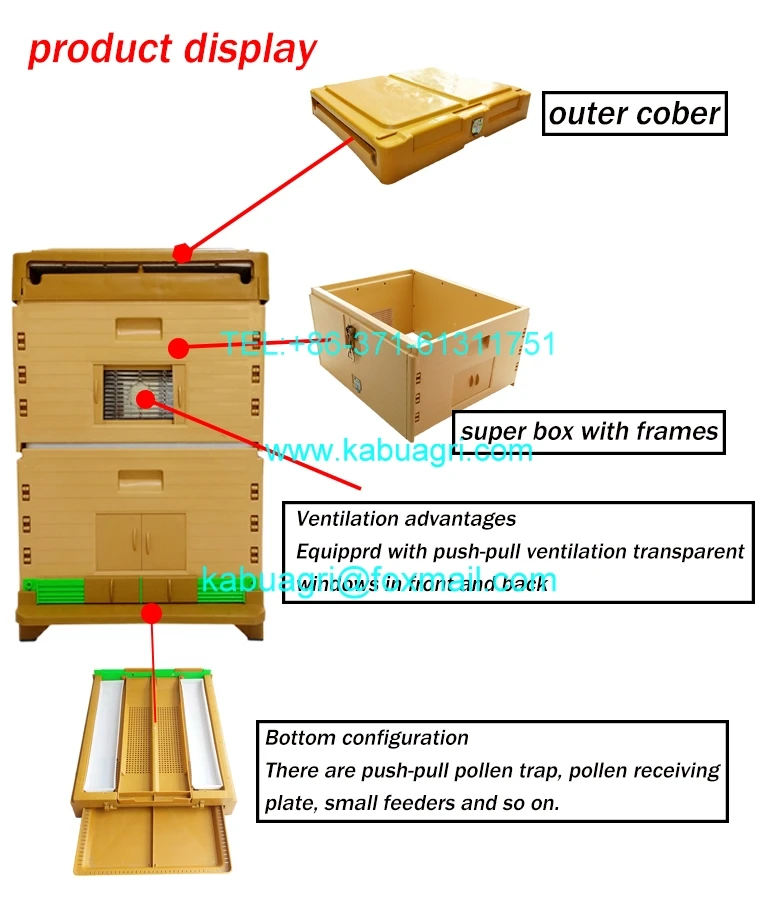 Plastic Beehive Langstroth Bee Boxes /high Quality Foam Beehive - Buy ...
