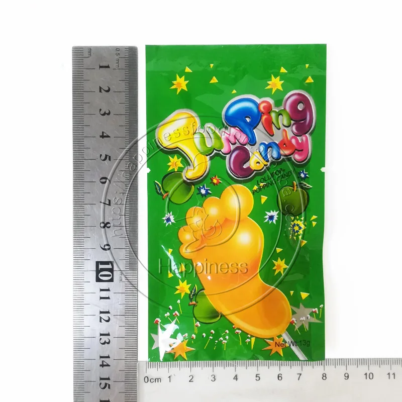 Fruit Flavor Jumping Candy Popping Candy with Foot Lollipop