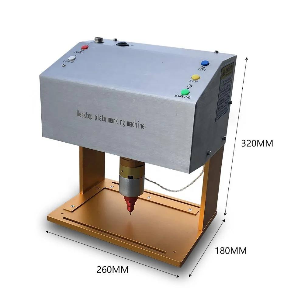 Industrial Quality Dot Pin Engraving Metal Tag Nameplate Machine - Buy ...