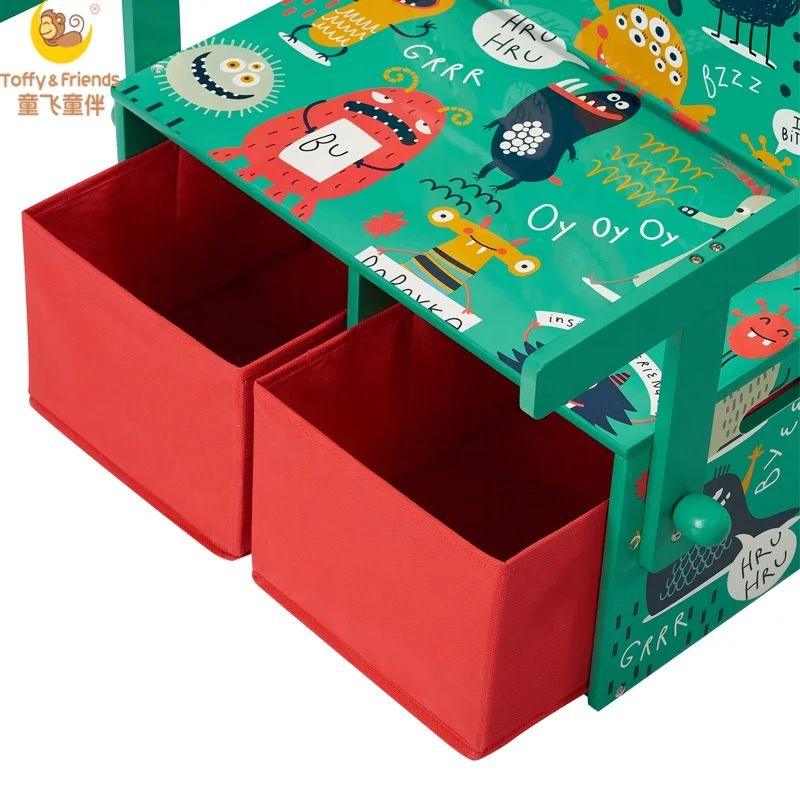 Toffy & Friends Monsters 3-in-1 Convertible Kids Desk,Storage Bench And ...