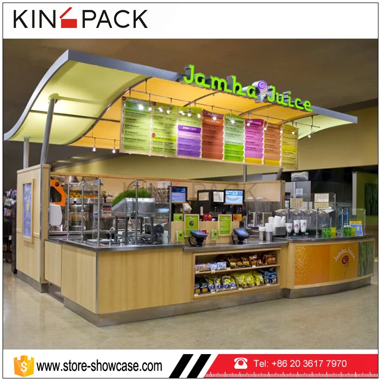 Indoor Modern Juice Bar Kiosk Design With Juice Bar Counter For Sale ...