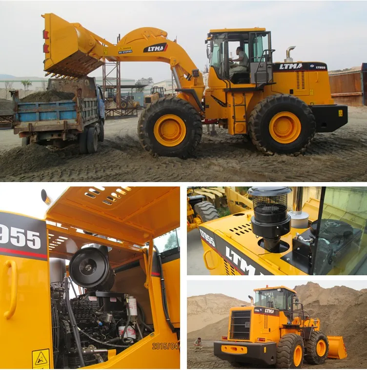 Ltma Hot Sale 5 Ton Boom Wheel Loader With Double Lifting Arms - Buy ...