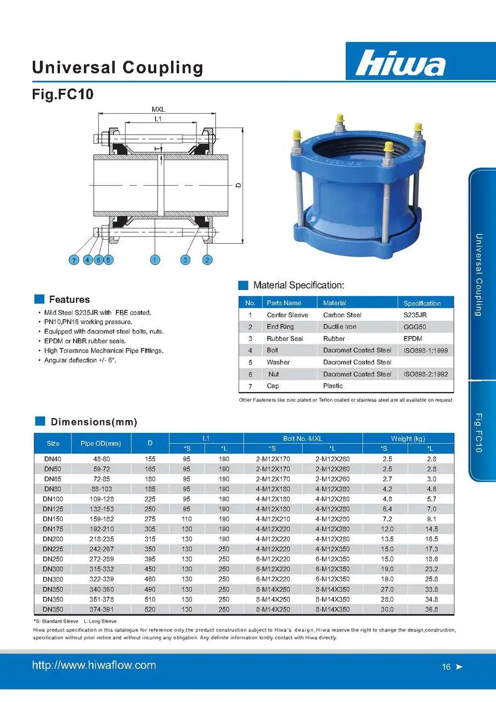 VJ Universal Couplings - Durable, Flexible Pipe Connections