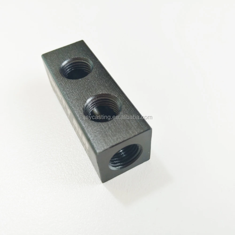 CNC Lathe Pneumatic Air Flow Aluminum Manifold Block Splitter