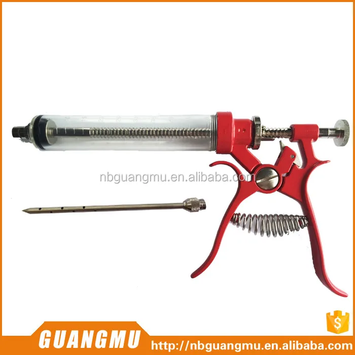 Meat Injector Syringe Stainless Steel Outdoor Meat Kit Marinade Flavor ...