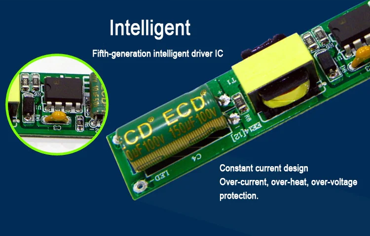 6-22w T8 Led Driver High Pf Non Isolate High Efficiency Tube Lights ...