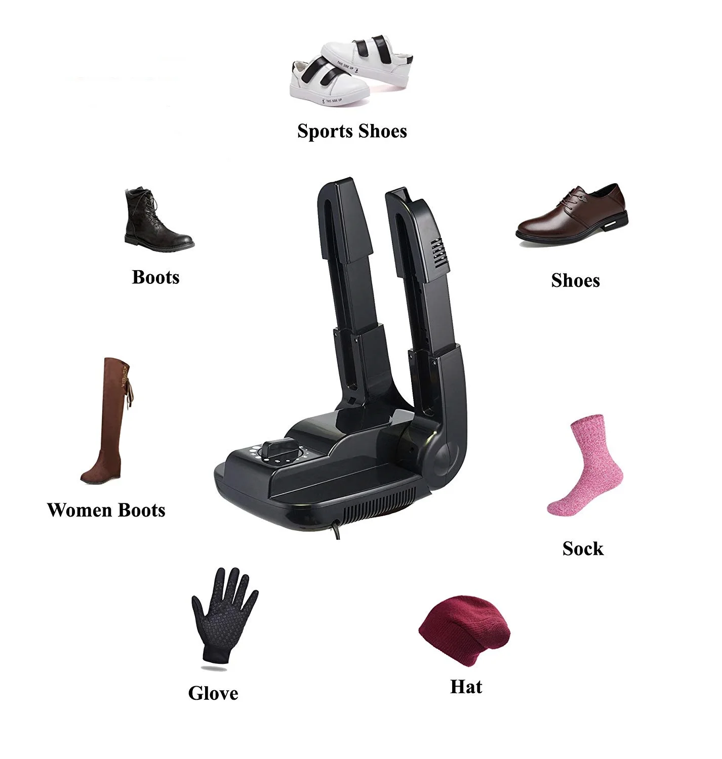 Wet Heater Uv Folding Dryer Adjustable Rack Electric Boot Shoe Dryer ...