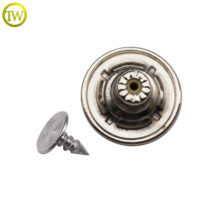 Silver Plated Fancy Designer Denim Metal Snaps Buttons Jeans Metal ...