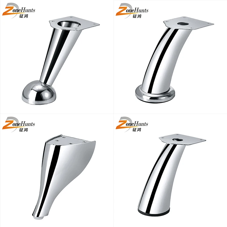 Chrome Furniture Legs Metal Cone Leg 10 12 14 15 16 Inch Metal Sofa ...