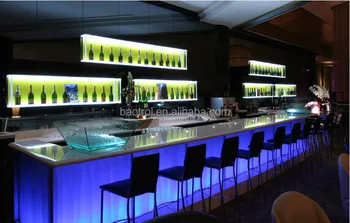 High End Bar Counter Design Solid Surface Long Bar Table - Buy Long Bar ...