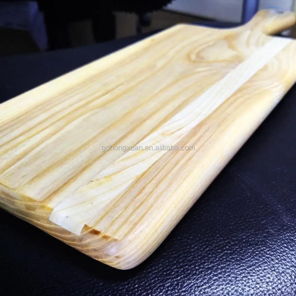 Portable Oak Wood Chopping Block Thick Sturdy Butcher Block Paddle ...