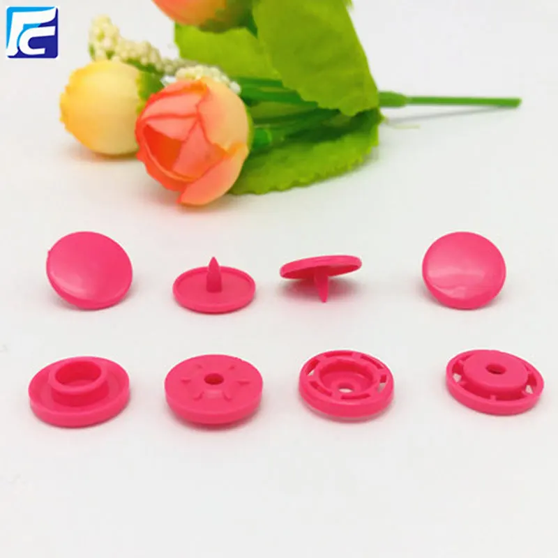 14mm Customized Plastic Snap Buttons Fastener / Plastic Snap Button ...