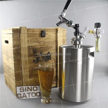 5l Stainless Steel Beer Drums With Co2 Tap - Buy Beer Drums,Beer Drums ...