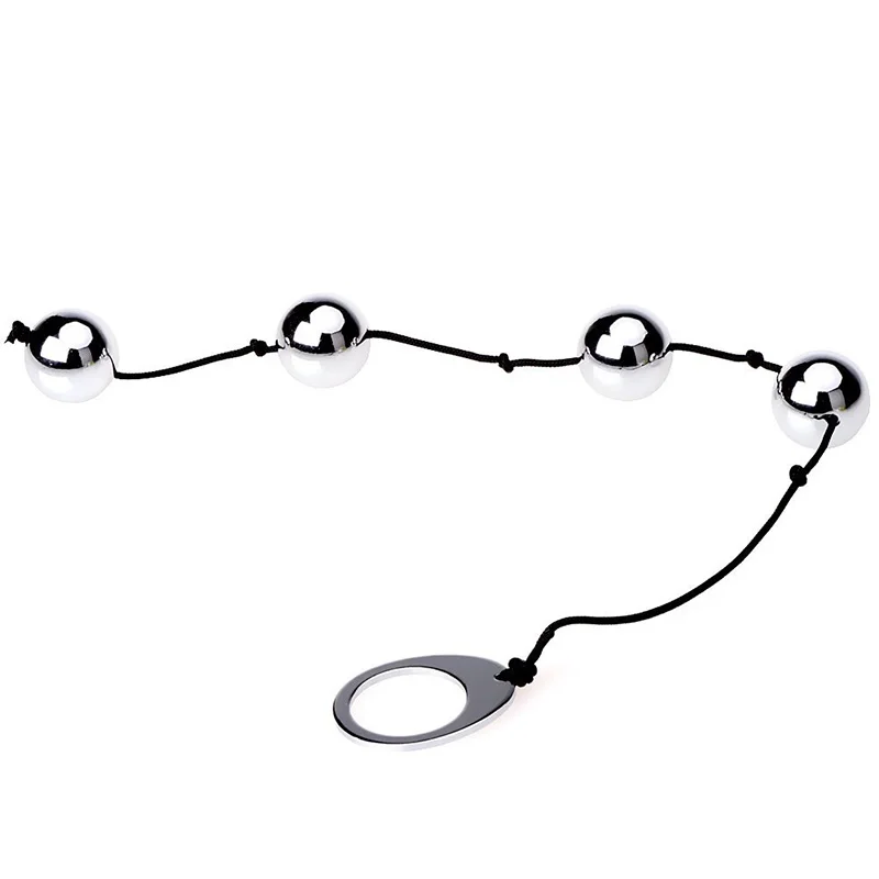 Vle Stainless Steel Anal Beads Four Metal Smooth Anal Ball Big Heavy
