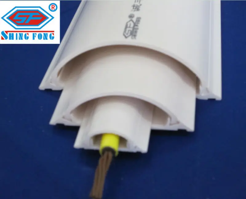 PVC Compartment Half Round Cable Trunking Duct - SHINGFONG