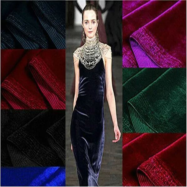 New Arrival 95% Polyester 5%spandex Ks Velvet Fabric With Diamond For ...