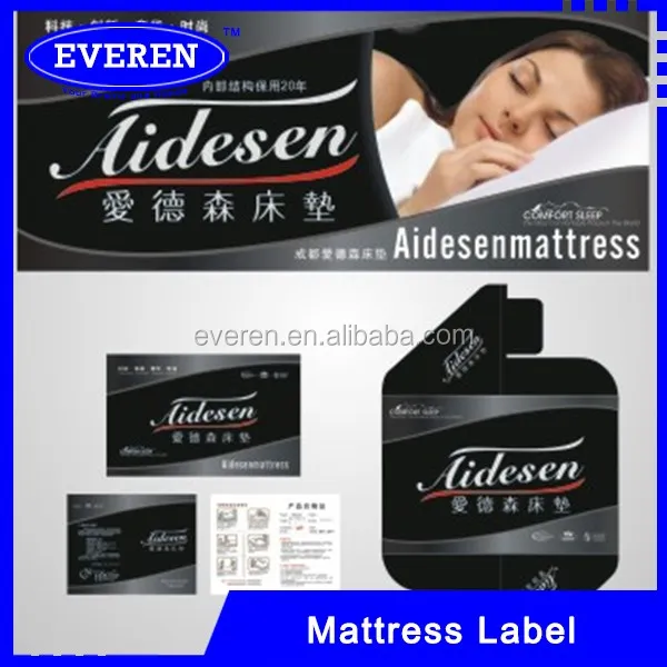 2017 Competitive Mattress Labels With Brand Logo Printed - Buy Mattress ...