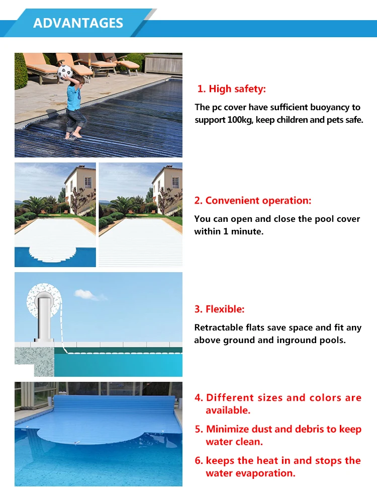 Hard Rigid Polycarbonate Electric Automatic Indoor Swimming Pool Cover ...