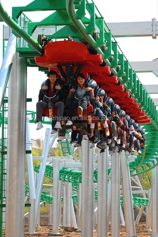 Cheap Large Thrilling Amusement Park Ride Suspended Roller Coaster For ...