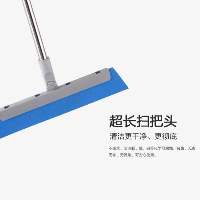 Hq0111 Blue Color Rubber Blade 12" Plastic Wiper With Stick - Buy ...