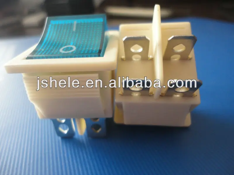 T85 T125 T120 3 Way 6 Pins Rocker Switch With Led 6a 10a 16a 12v 125v ...