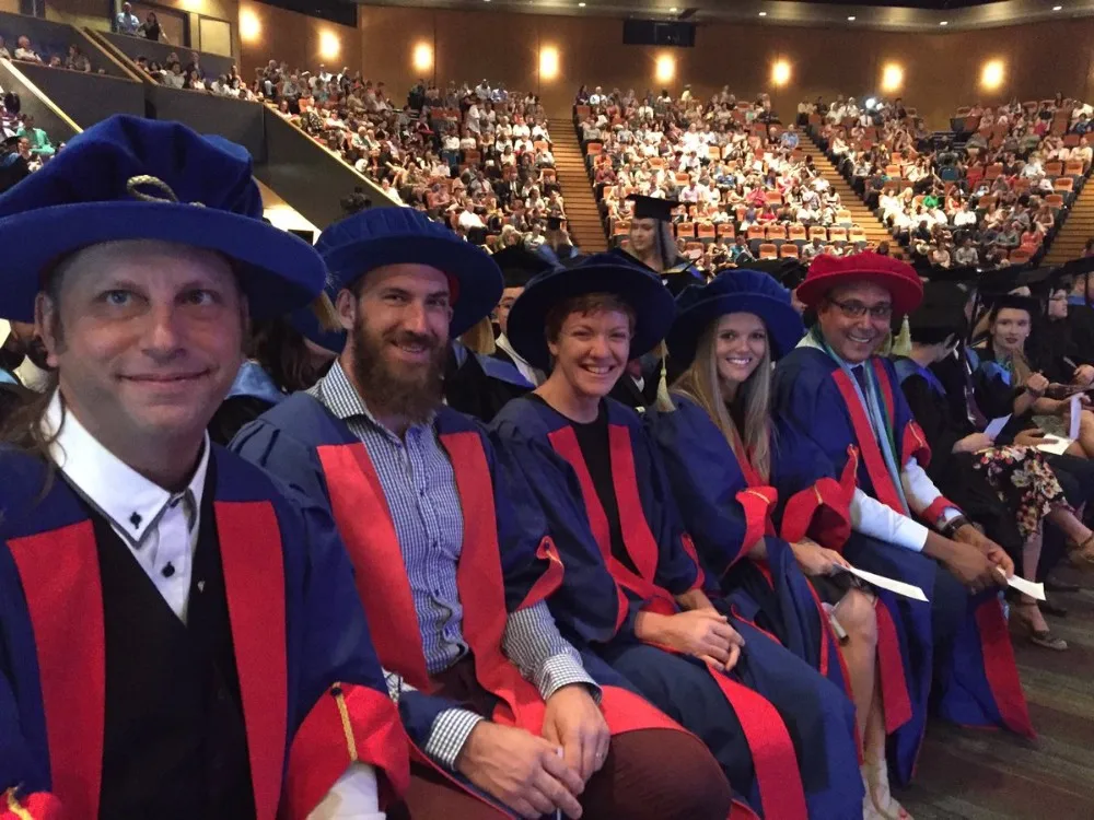 Customized UK Australia Cambridge Royal Blue Master PHD Gown