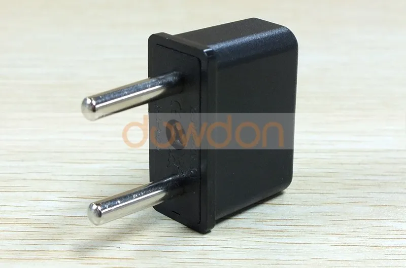 2 Round Pin Euro Travel Adapter Us Eu Ac Power Plug Converter With ...