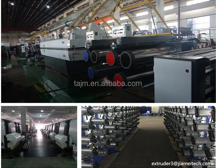 Pp Woven Bag Production Line/ Woven Sack Pp Film Extrusion Machine Line ...
