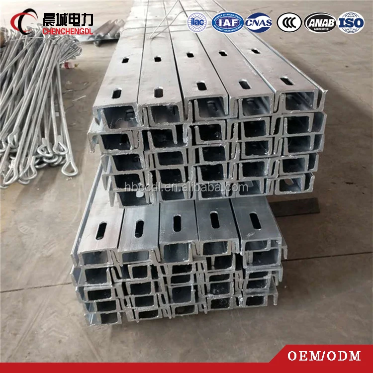High Quality Galvanized Steel U Channel Crossarm for Support Transformer