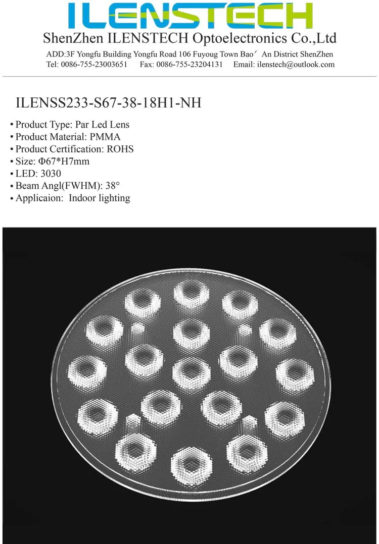 High Quality 18 In 1 Multi Led Lens For Par Light / Led Stage Light ...