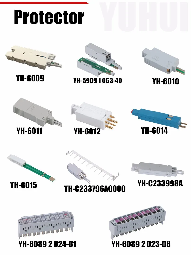 10-pair With 3-pole Arrester Magazine Krone Lsa Arrester Lighting ...