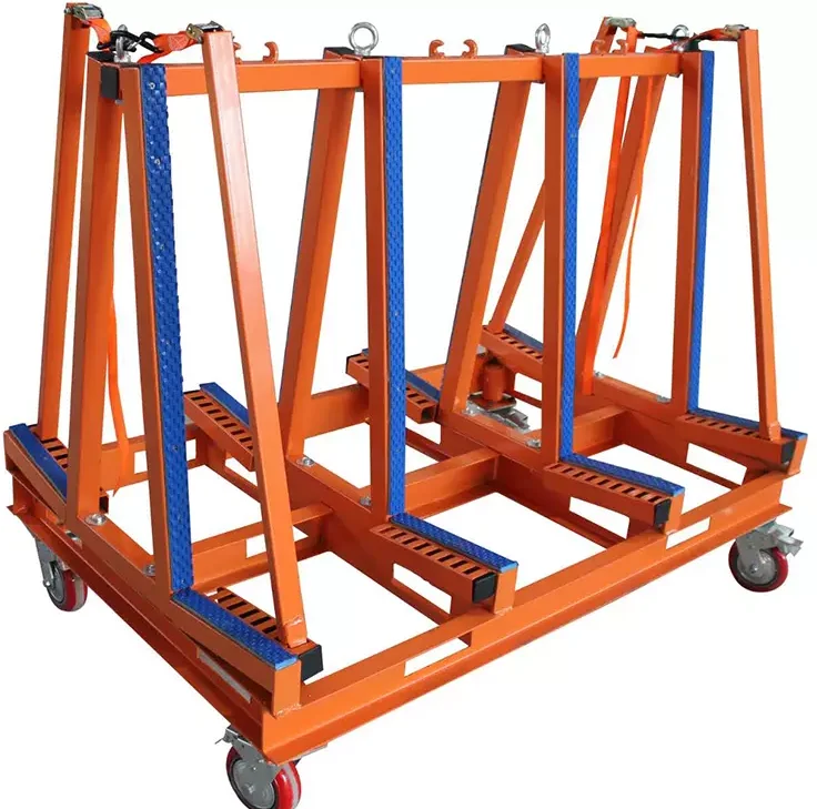 A Frame Trolley for Stone Slab and Glass - Heavy Duty Mover