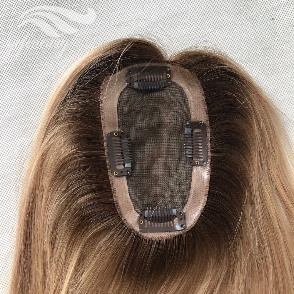 Monofilament Integration Human Hair Women Topper - YF-TP-0242