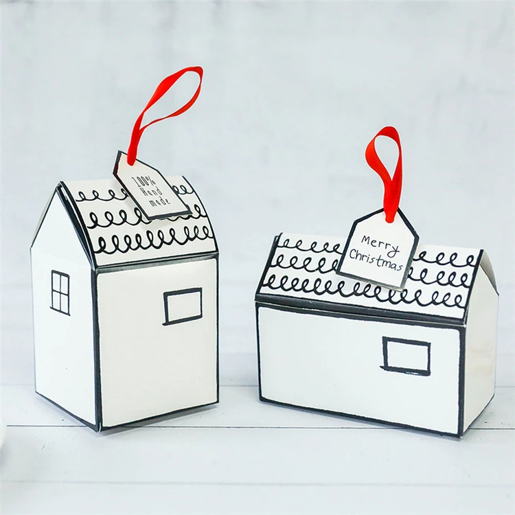 Gift Paper Packaging House Shaped Cardboard Box - Buy Gift Paper ...