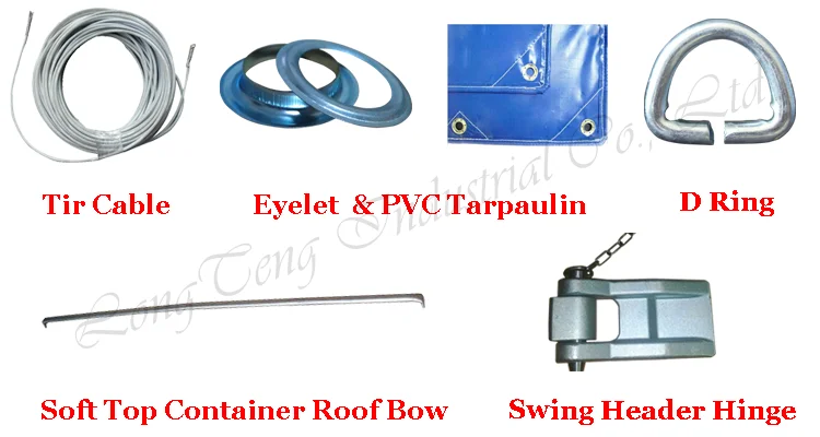 Nylon Coted Steel Cord Open Top Container Tir Cable For 20ft 40ft Open ...