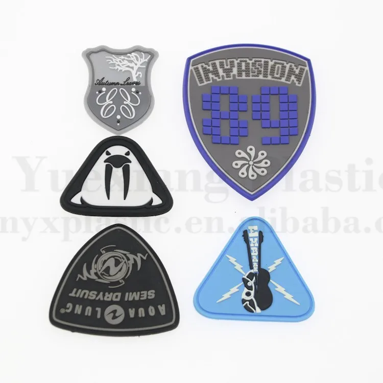 Custom Micro Injection Logo 3d Pvc Patches Name Bands Bottles Silicone ...