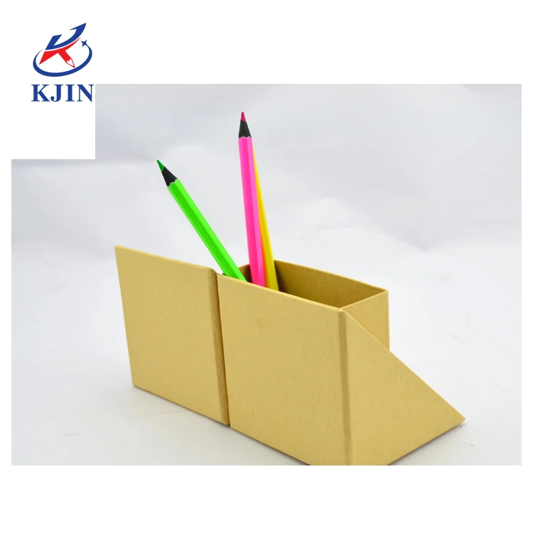 Custom Printed Promotional Foldable Square Cube Kraft Paper Sticky Note ...