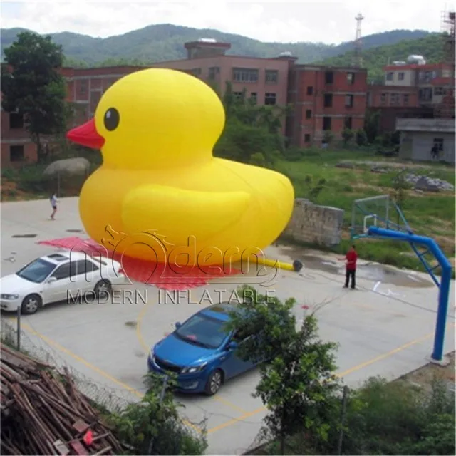 2020 New Inflatable Yellow Cartoon Mascot Duck for Advertising Promotion