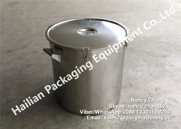 Pharmaceutical Factory Stainless Steel Storage Can With Lid - Buy Can ...