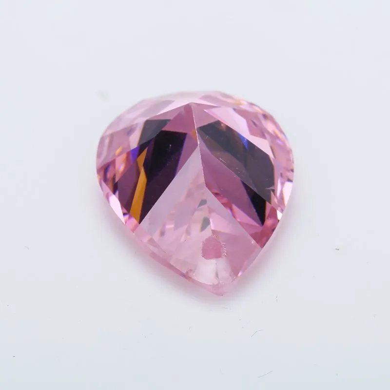 Factory Manufacture 6x8mm Pear Pink Cubic Zirconia Gemstone - Buy Pink ...